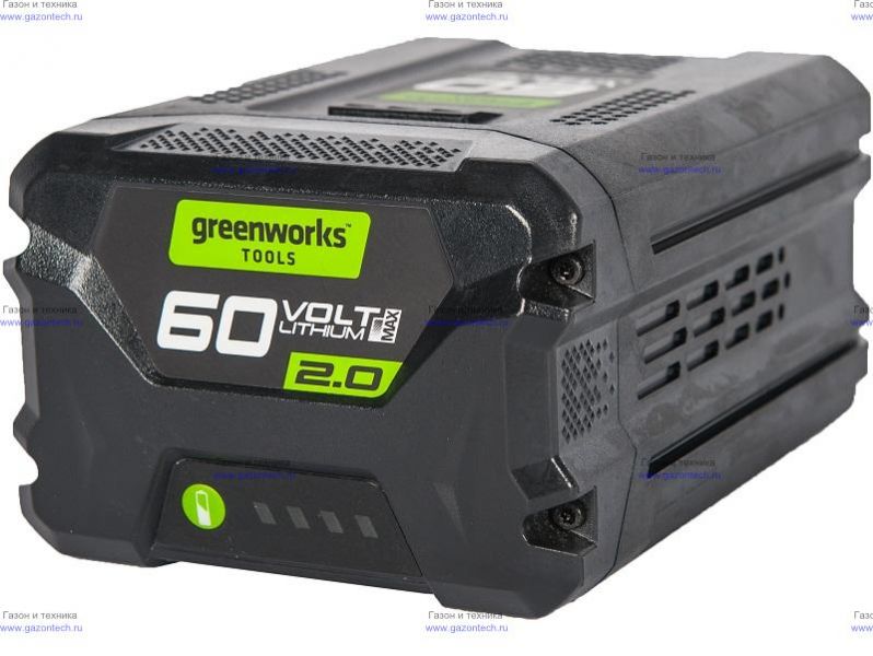 Аккумулятор Greenworks G60B2 (60В, 2 А.ч.) (2918307) - цены, купить в ...